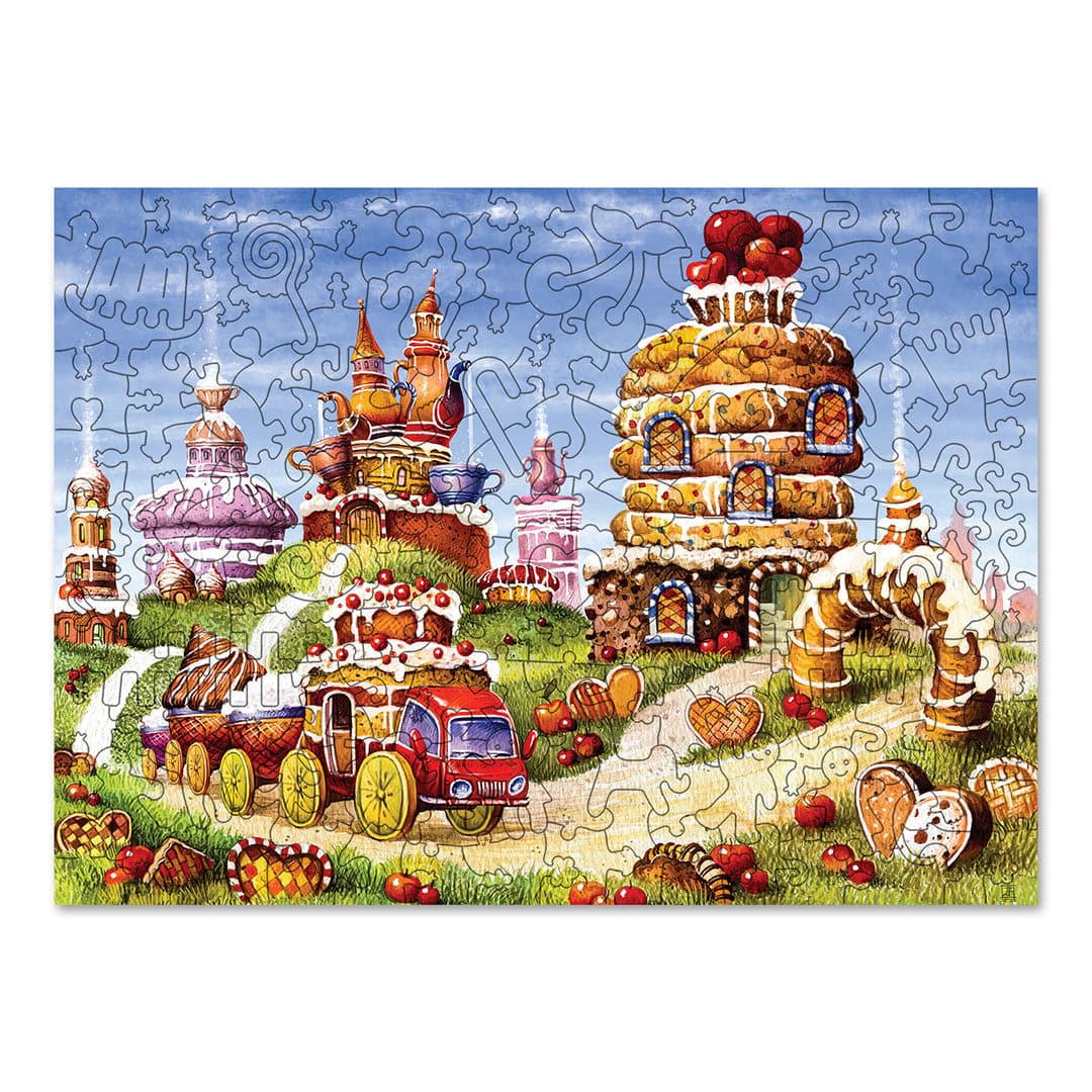 פאזל בצורות מיוחדות - Biscuit track| תחביבן